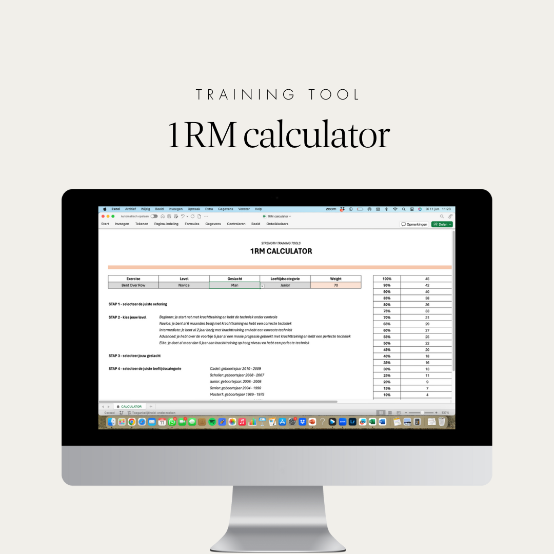 1RM calculator – Hanne Pardaens