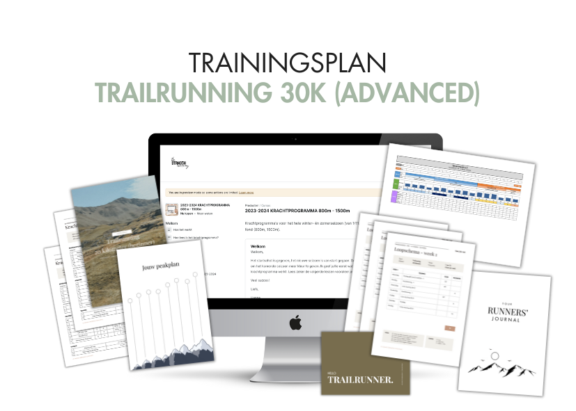 Trainingsplan trailrunning 30 kilometer – advanced – HANNE PARDAENS